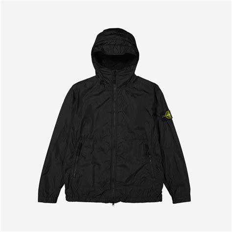 스톤 아일랜드 40522 크링클랩스 나일론 가먼트 다이드 후드 자켓 블랙 23ss Stone Island Kream