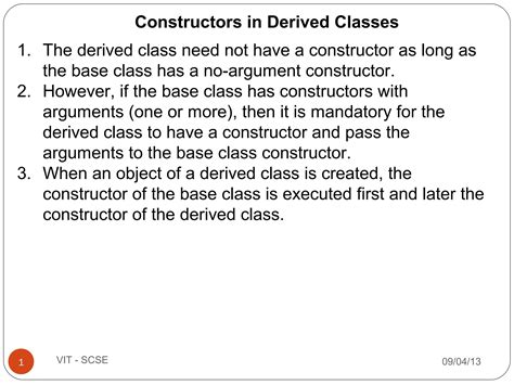 11 Constructors In Derived Classes Ppt
