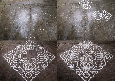 Rangoli Designskolam Sno 50 21 1 Ner Pulli Kolam