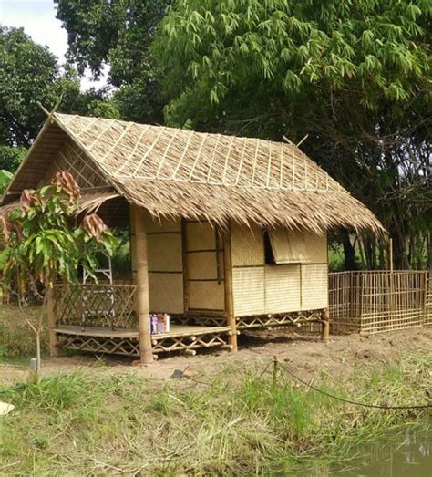 Bahay Kubo Nipa Hut Bamboo House Design Bamboo House Bahay Kubo Bilarasa