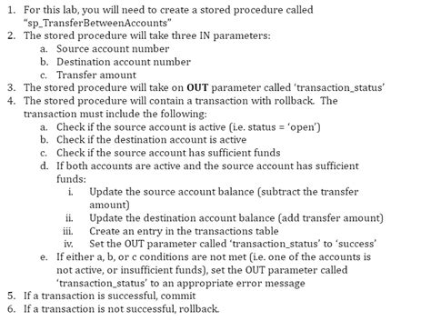 Solved Create The Following Tables In Your Own Database Chegg