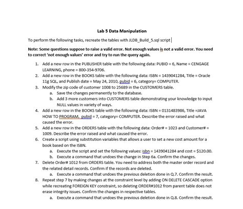 Lab 5 Data Manipulation To Perform The Following Tasks Recreate The