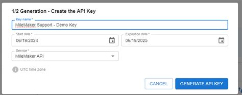 How To Generate An Api Key Milemaker