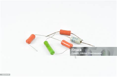 Komponen Radio Vintage Resistor Daya Rendah Ketahanan Saat Ini Foto Stok Unduh Gambar Sekarang