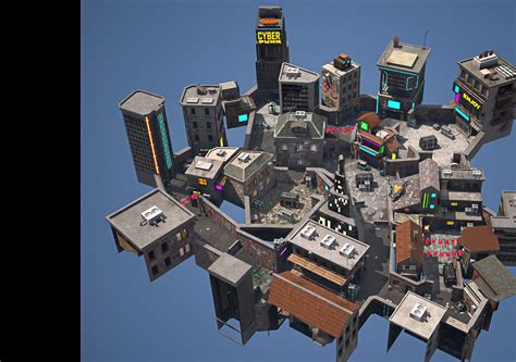 Cyberpunk Fps Map Cgtrader