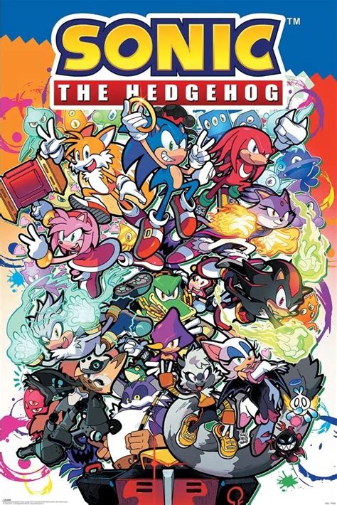 Plakat Sonic The Hedgehog Sonic Comic Characters Poster An Der Wand