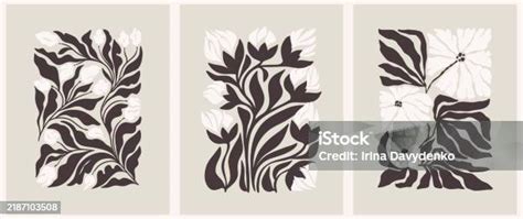 추상 그루비 포스터 꽃 에서 베이지색 톤 와 모던하고 트렌디한 미니멀 스타일 벽지 벽 장식 인쇄 엽서 커버 서식 파일 배너에 대 한 손으로 그린 디자인 0명에 대한 스톡