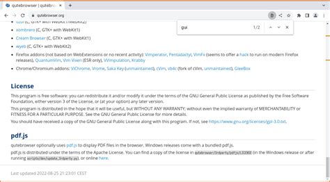 page not scrolled to search result · issue 7367 · qutebrowser