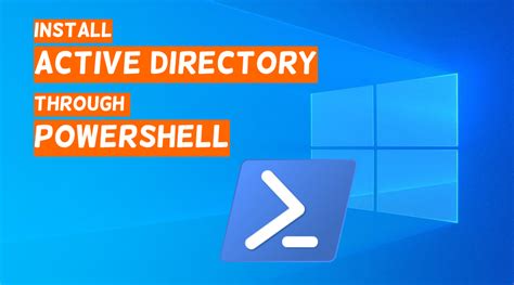 How To Install Active Directory On Windows Server 2022 Using Powershell