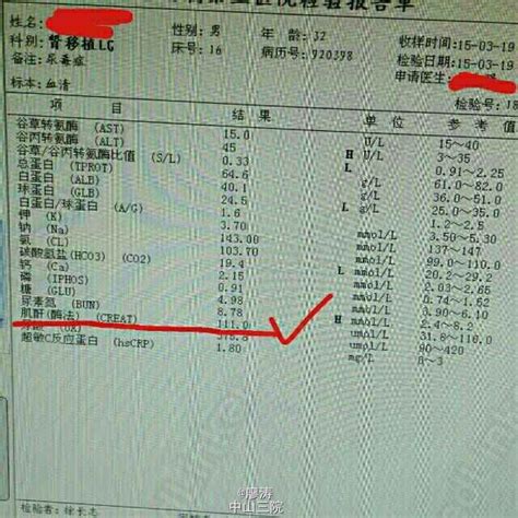 行肾移植手术患者完整病历一份 医联