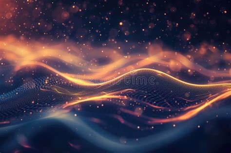 Abstract Golden Particle Wave Flow Aig41 Stock Image Image Of Texture Background 315211661