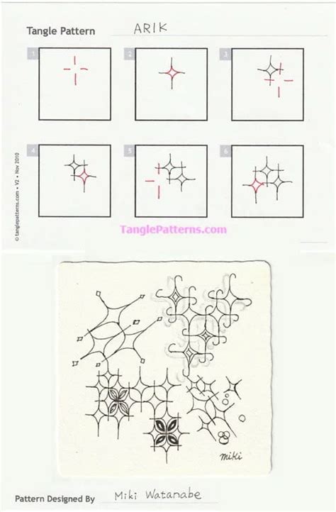 How To Draw ARIK TanglePatterns Com How To Draw ARIK TanglePatterns Com