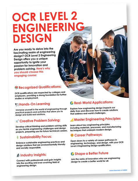 Ocr Level 2 Engineering Design
