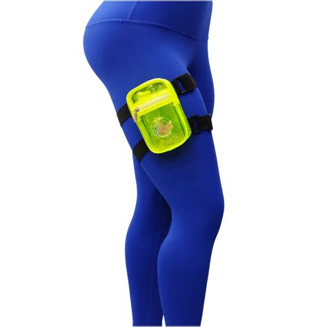 8 Clear Pvc Waterproof Holographic Drop Leg Thigh Bag