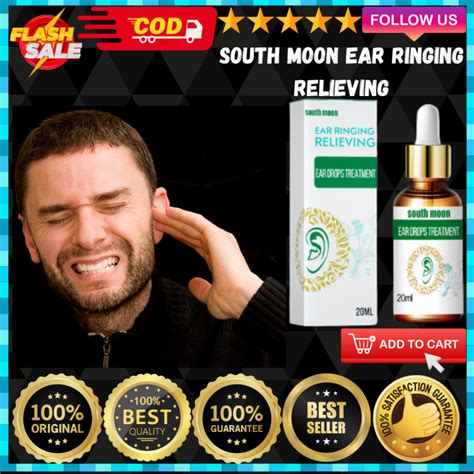 South Moon Tinnitus Liquid Ear Drops Infection Treatment Cleaning Liquid Earache Liquid Pruritus