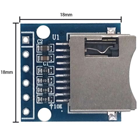 MicroSD Card Module 6 Pin Micro Robotics