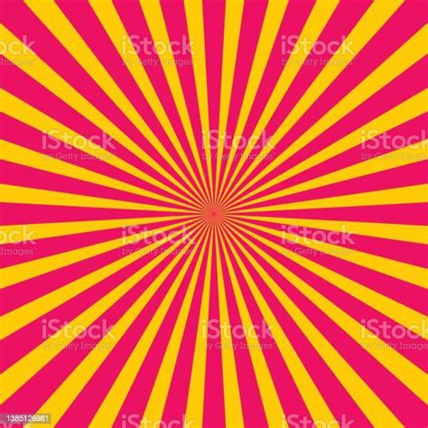 태양 광선과 추상 복고풍 배경 여름 벡터 일러스트레이션 개념에 대한 스톡 벡터 아트 및 기타 이미지 개념 광학 작용 노랑