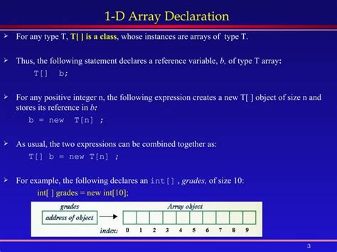 Java Introduction To Arrays Ppt