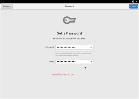 Set User Password Fedora25