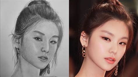 How To Draw Sketch Of Itzy Yeji How To Sketch How To Sketch Step By Step Itzy Fanart