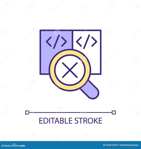 Single Use Code Rgb Color Icon Stock Vector Illustration Of Device
