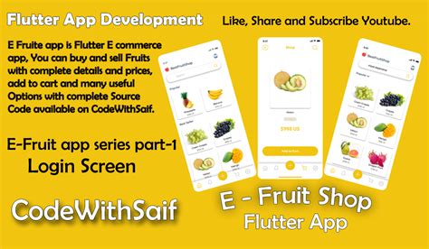 Flutter E Fruit App With Backend Flutter Ecommerce App With Firebase Build Ui 1 Codewithsaif
