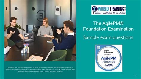 Sample Paper Agile Project Management Foundation Apmg Youtube