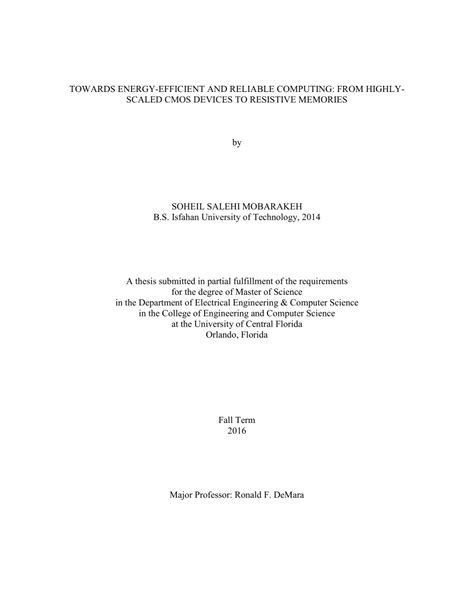 Pdf Towards Energy Efficient And Reliable Computing From Highly