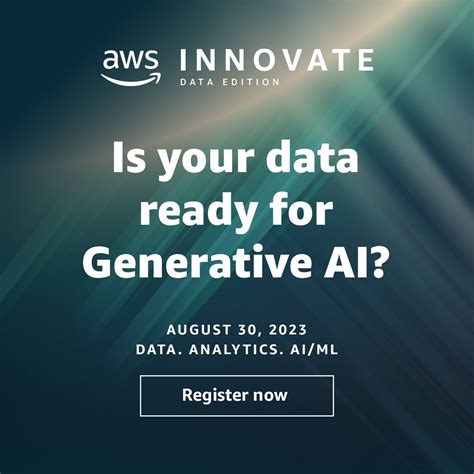the journey to innovation starts with your data amazon web services