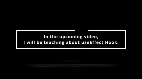 Reactjs Useeffect Teaser Youtube