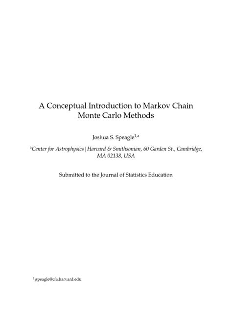 Conceptualintroductiontomcmc Pdf Statistical Inference