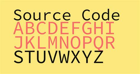 Source Code Pro Free Font What Font Is Source Code Pro Free Font What Font Is