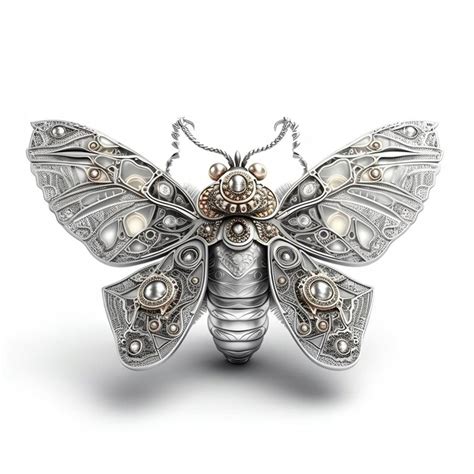Premium Photo Robot Butterfly In Metal Steampunk Style Cyborg Insect