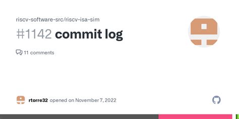 Commit Log Issue Riscv Software Src Riscv Isa Sim GitHub