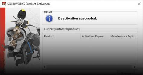 automatic deactivation of solidworks standalone license a step by step