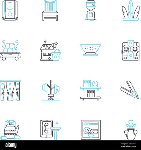 Family Linear Icons Set Bond Unity Love Closeness Support