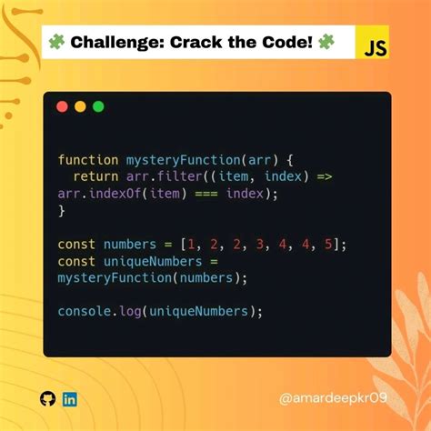 Amardeep Kumar On Linkedin Javascriptchallenge Crackthecode