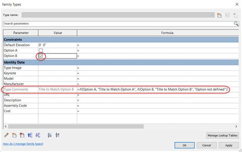 Constrain Text Values With Yesno Parameters In Revit