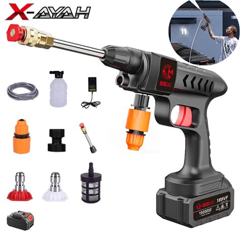 무선 고압 세차 건 충전식 세차 건 전기 물총 기계 거품 기계 435psi물총 And 스노 폼 랜스 Aliexpress