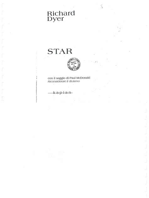Richard Dyer Introduzione Al Divismo Pdf