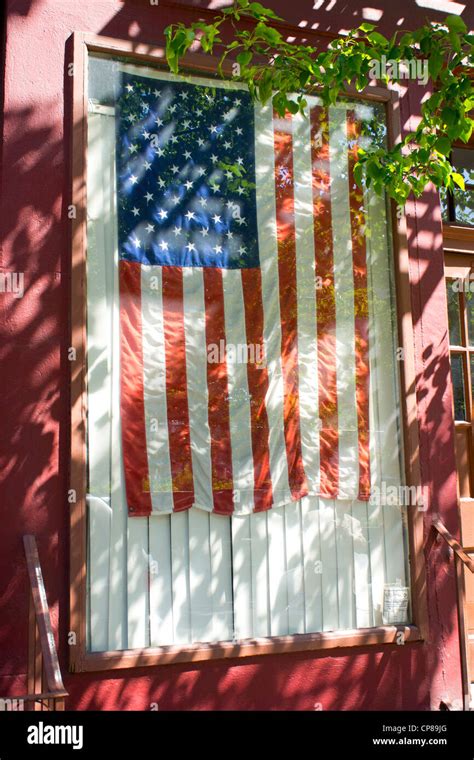 American Flag In A Window Hi Res Stock Photography And Images Alamy
