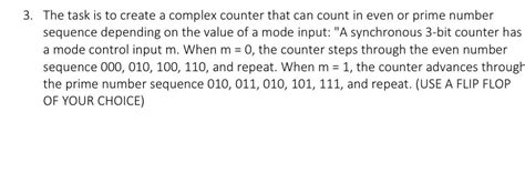 Solved 3 The Task Is To Create A Complex Counter That Can Chegg Com