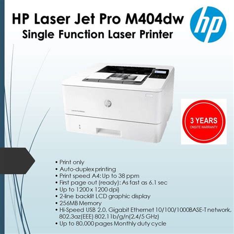 HP Laserjet Pro M404dw Printer (NEW), Computers & Tech, Printers ...