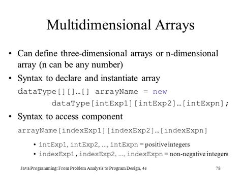 Java Programming From Problem Analysis To Program Design 4e Ppt