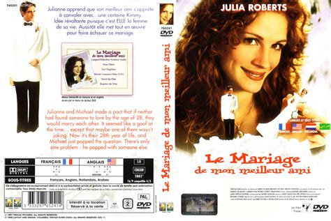 Jaquette Dvd De Le Mariage De Mon Meilleur Ami Cin Ma Passion