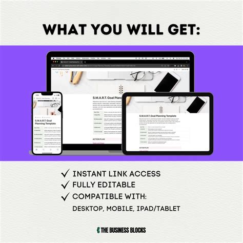 Notion Smart Goal Planning Notion Template Smart Goal Setting Notion Goal Planner Notion Goal