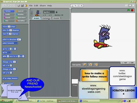 How To Make A Sprite Follow A Mouse Youtube
