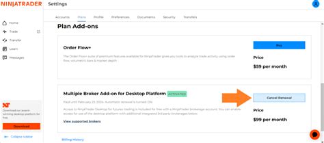 Cancelling Ninjatrader Account Add Ons