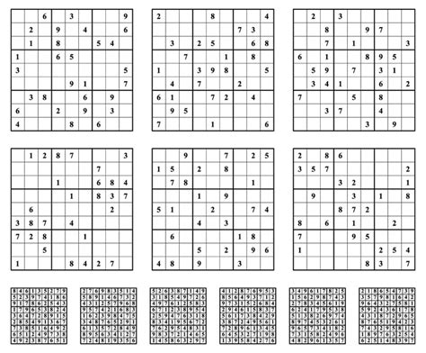 Premium Vector Sudoku Game Set With Answers Simple Vector Design