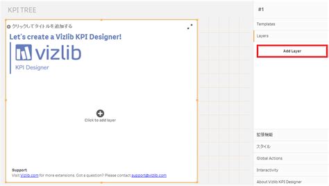 Vizlibを使ったkpiツリーの作成